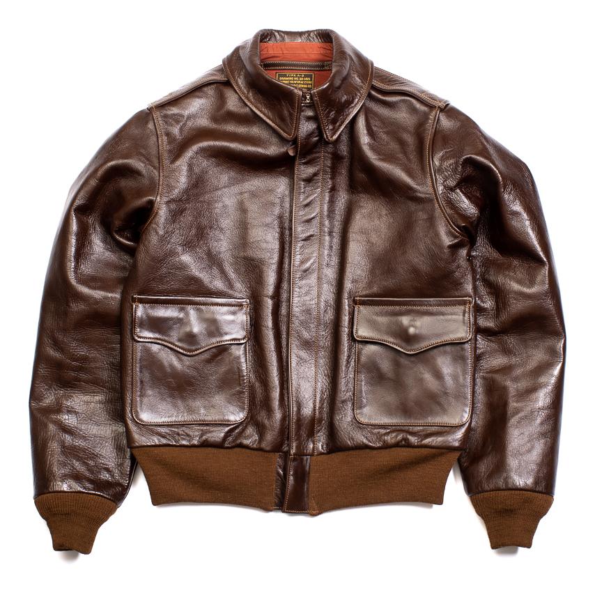 Buzz Rickson's Type A-2 Rough Wear 23380 No Stencil Leather Jacket Sea ...